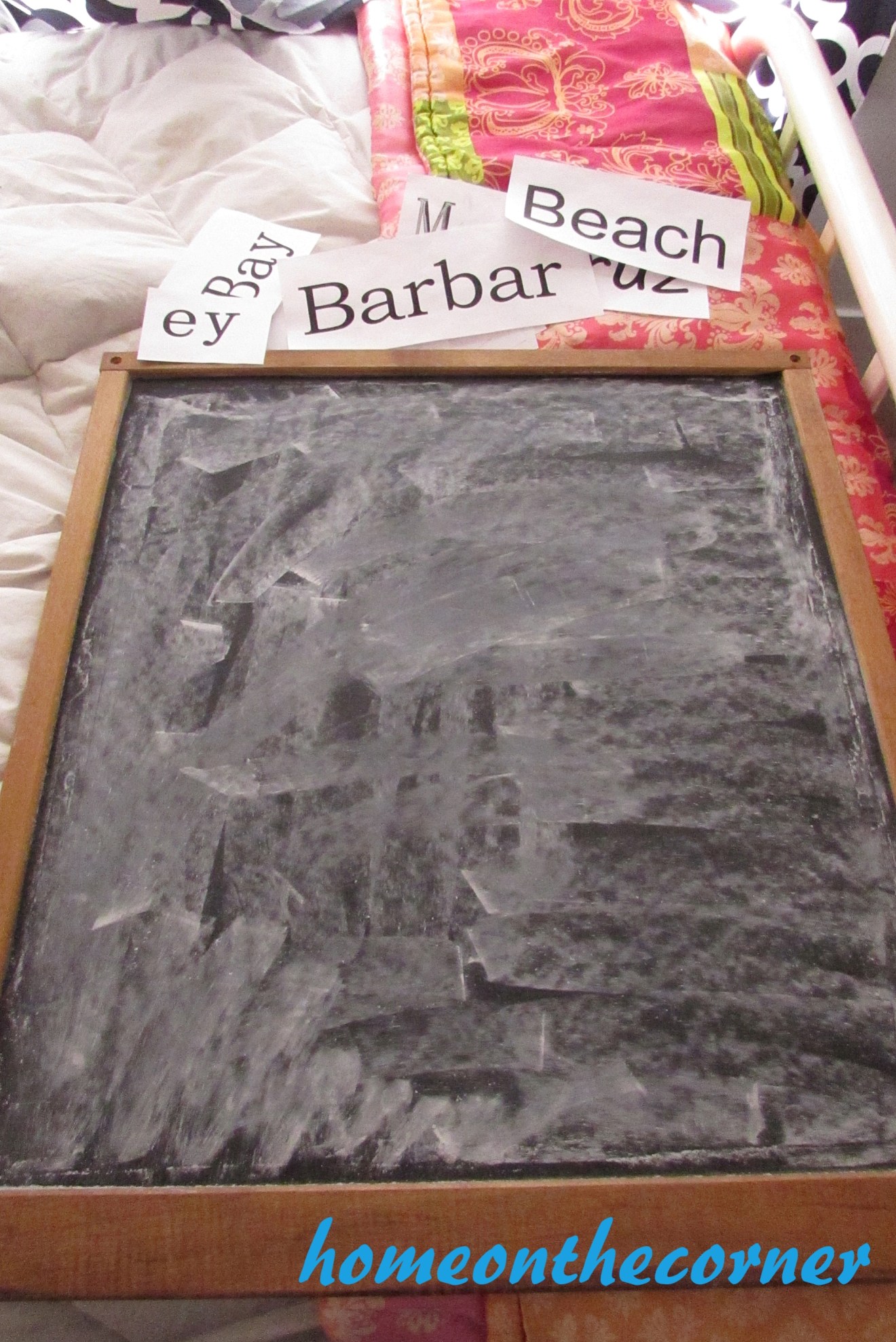 How To Make Chalkboard Subway Art-California Style – HOME ON THE CORNER