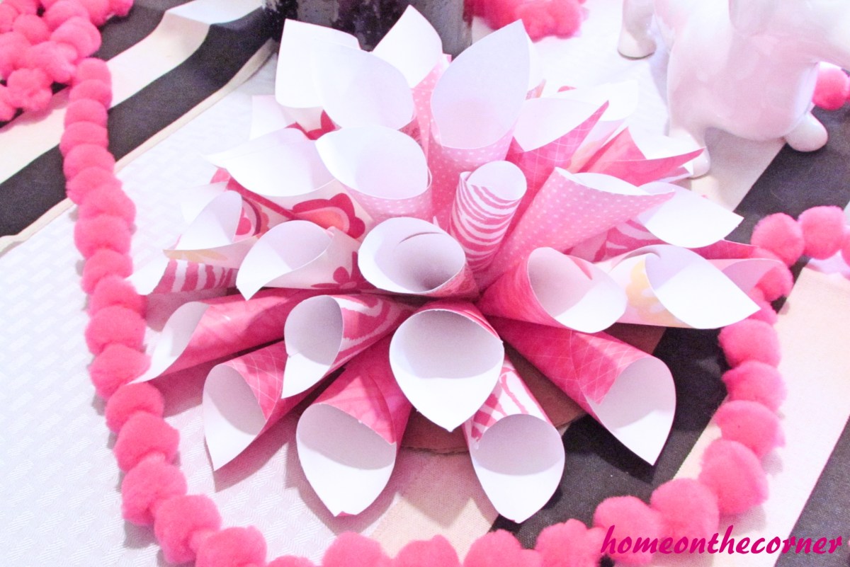 Pink Paper Flower – HOME ON THE CORNER