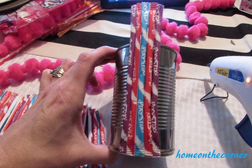 Valentine Pixy Stix Flower Vase & Blog Hop – HOME ON THE CORNER