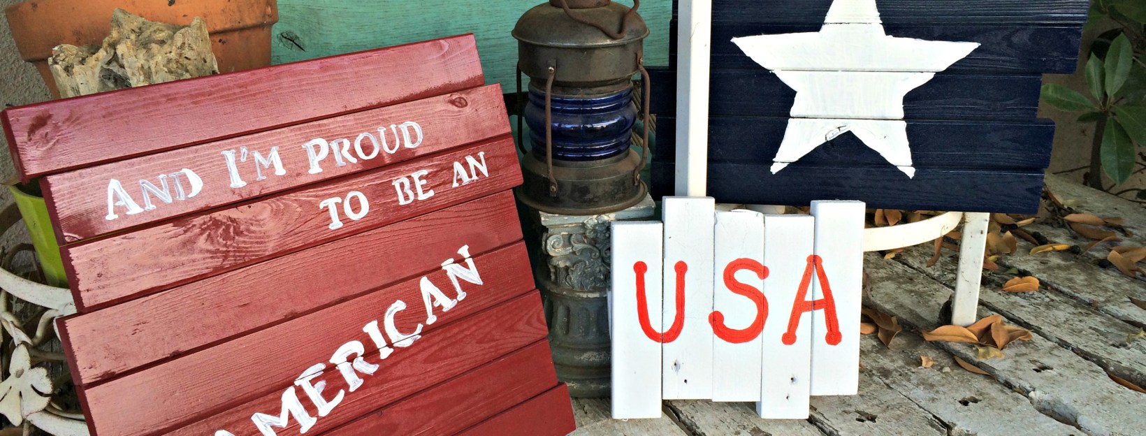 Wooden Americana Signs – HOME ON THE CORNER